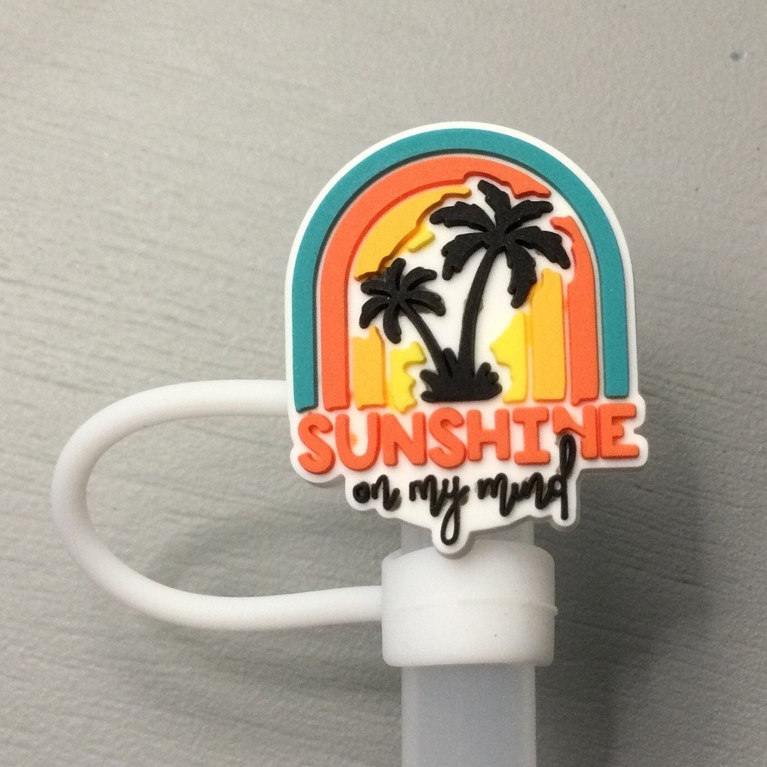 Sunshine on My Mind Straw Topper - Etsy