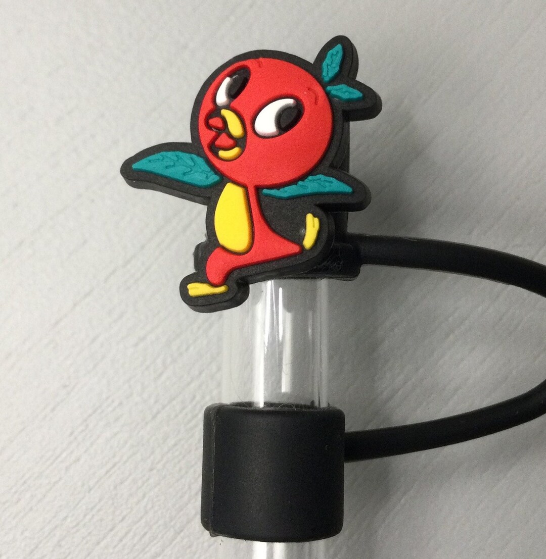 Orange Bird Straw Topper - Etsy