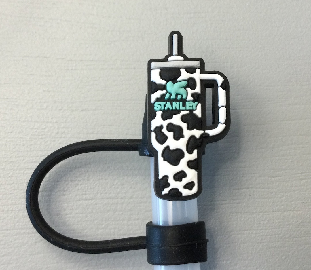 Stanley Cow Print Straw Topper - Etsy