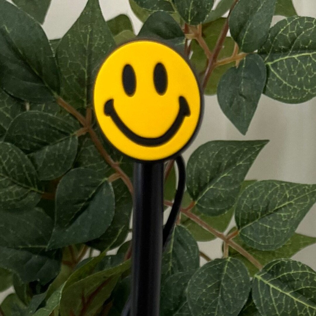 Smiley Face Happy Face Straw Topper Works With Stanley Cups - Etsy