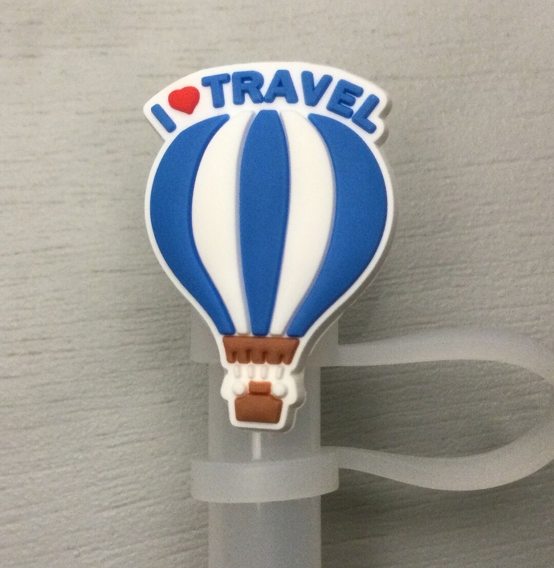 Travel Ballon Straw Topper - Etsy