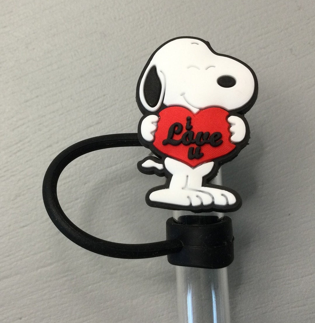 Dog Heart Straw Topper - Etsy