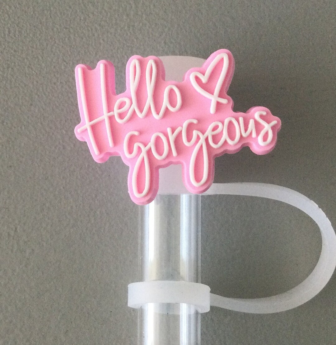 Hello Gorgeous Straw Topper - Etsy