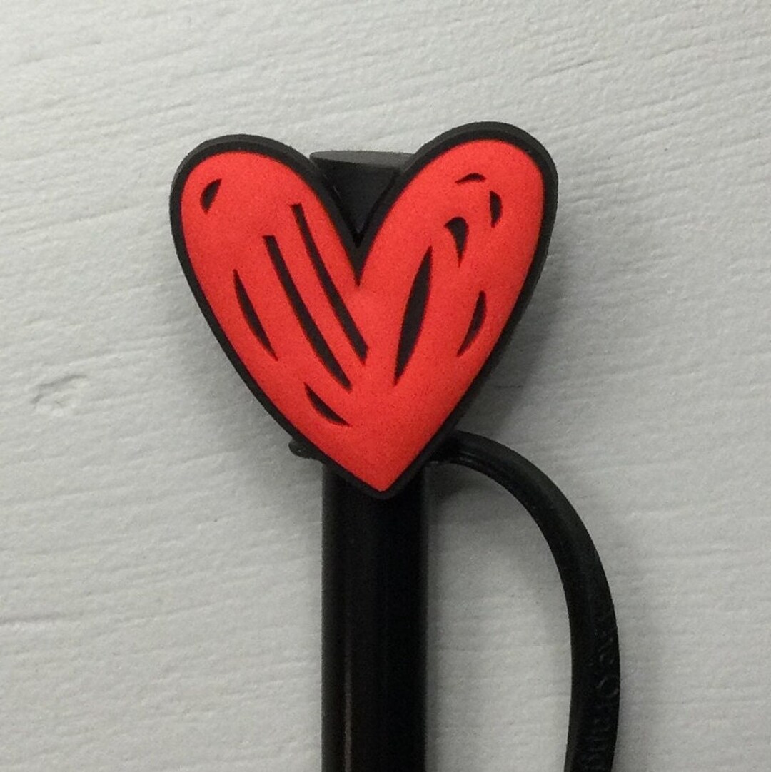 Heart Straw Topper Fits Stanley Red - Etsy