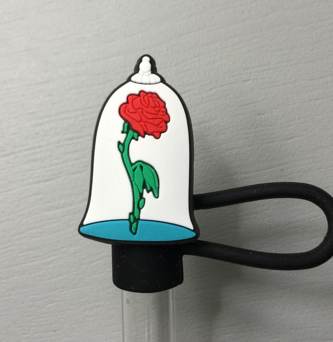 Rose Straw Topper Beauty and the Beast - Etsy