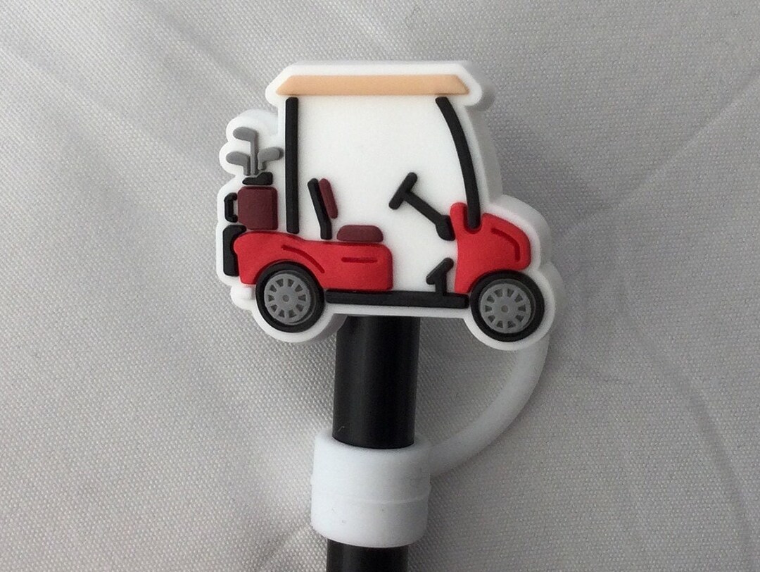 Golf Cart Straw Topper - Etsy