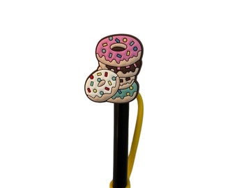 Donut Straw Toppers - Etsy