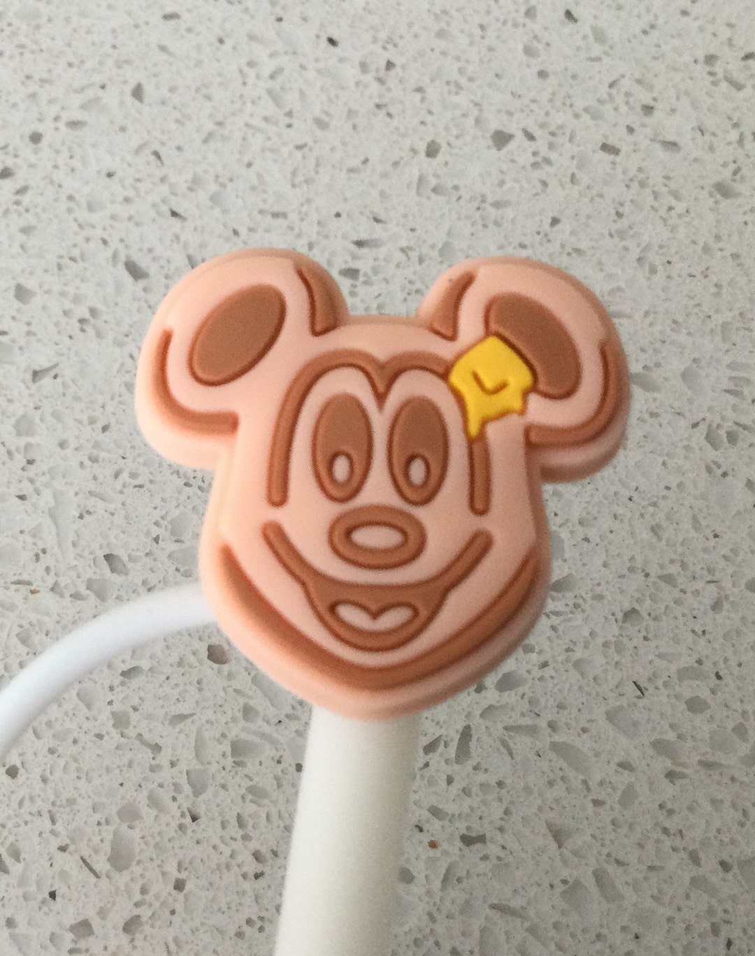 Mickey Waffle Straw Topper - Etsy
