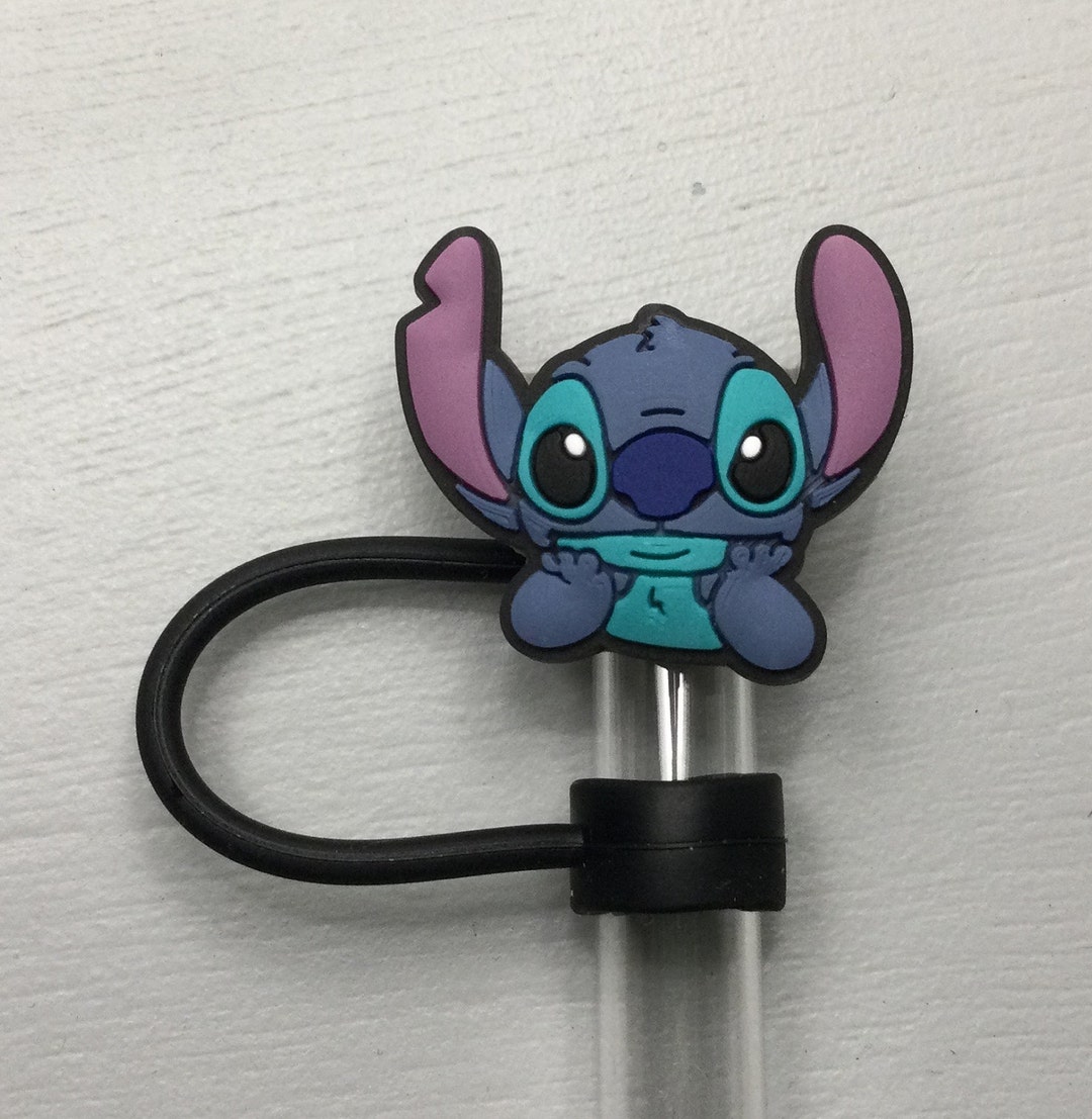 Stitch Cute Face Straw Topper - Etsy