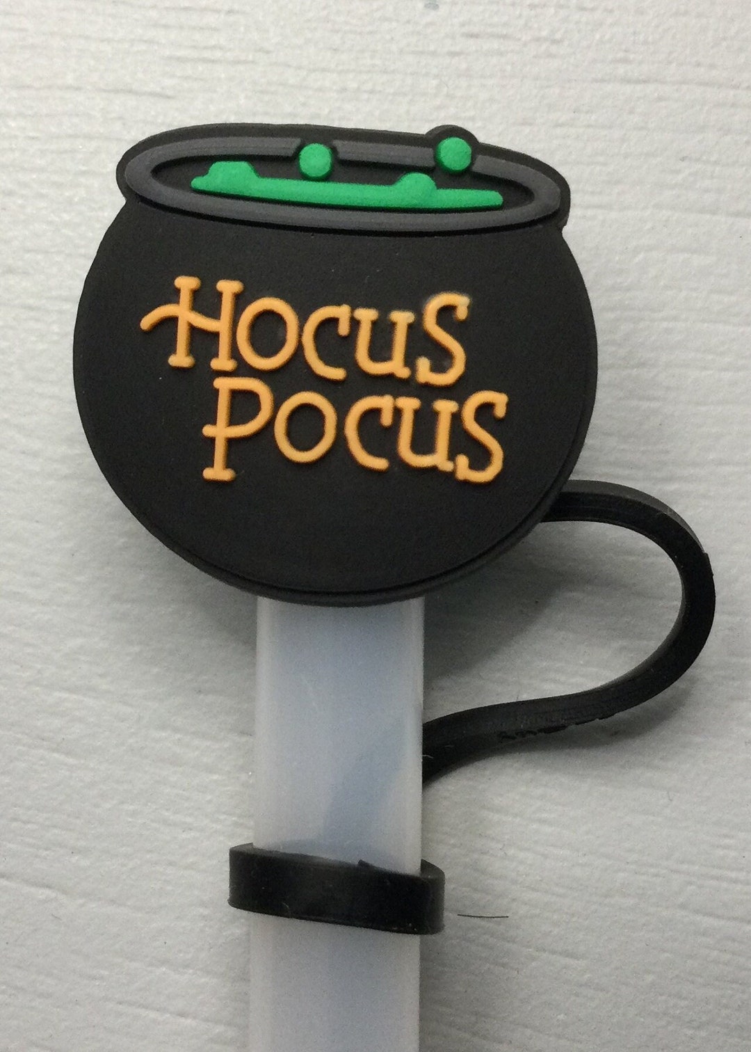 Hocus Pocus Cauldron Straw Topper - Etsy