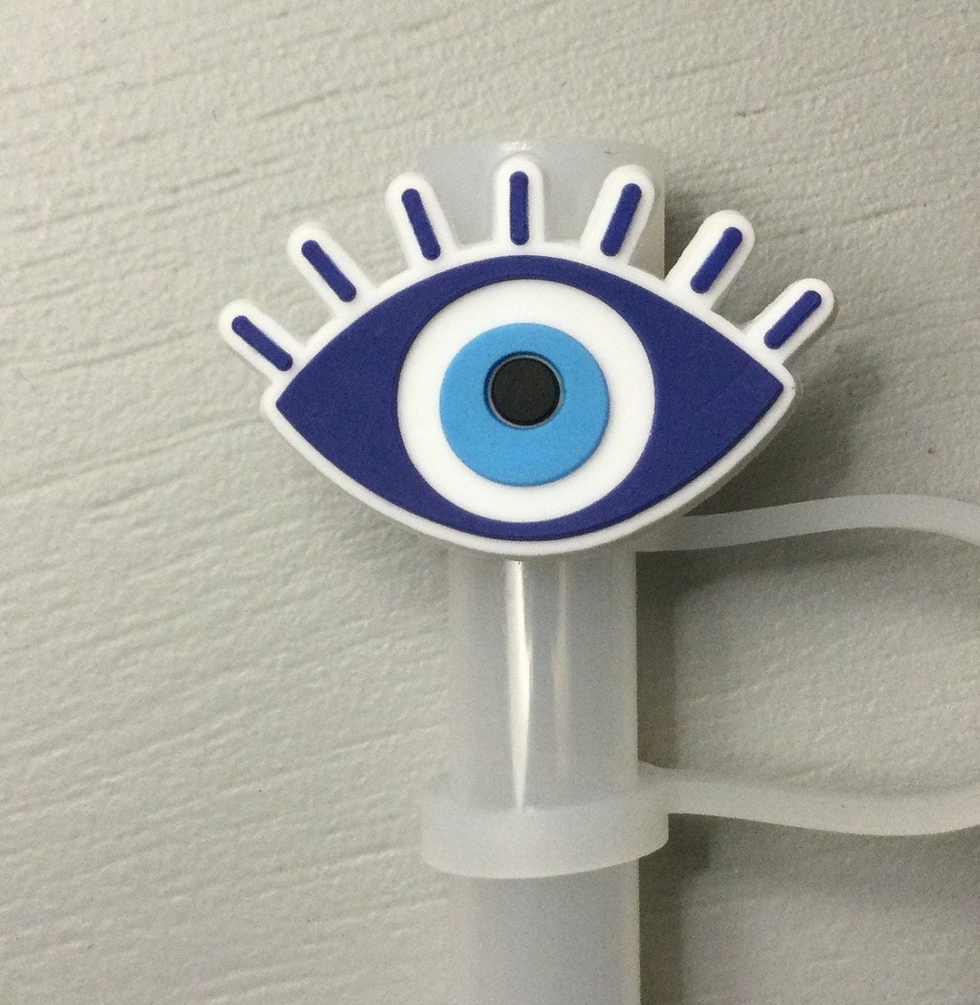 Evil Eye Straw Topper - Etsy