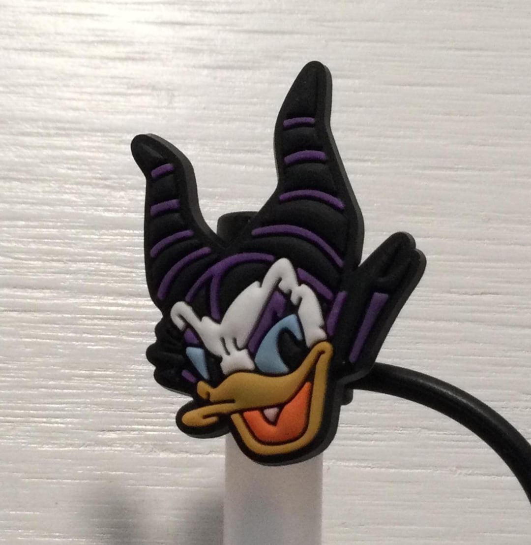 Maleficent Daisy Straw Topper - Etsy