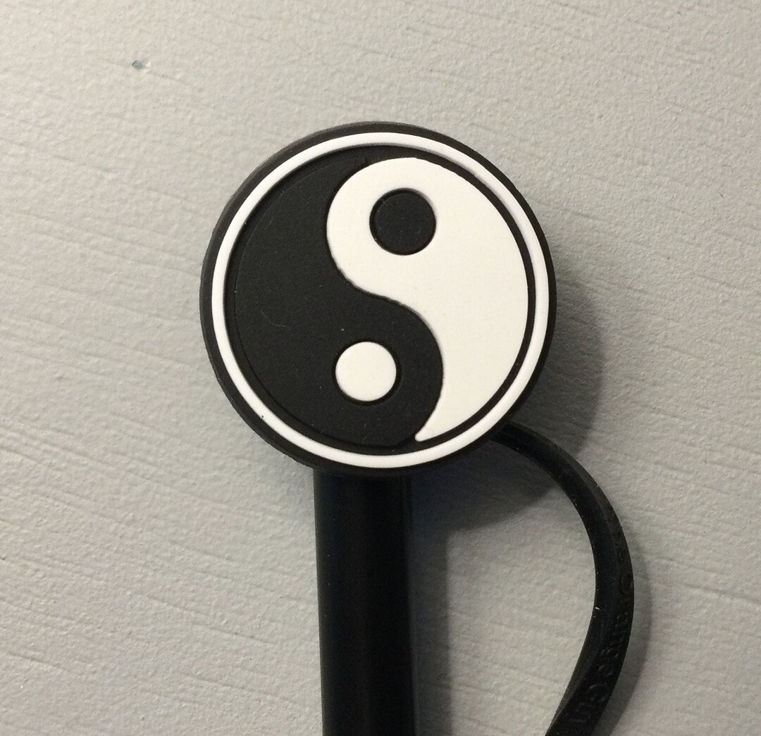Yin Yang Straw Topper - Etsy