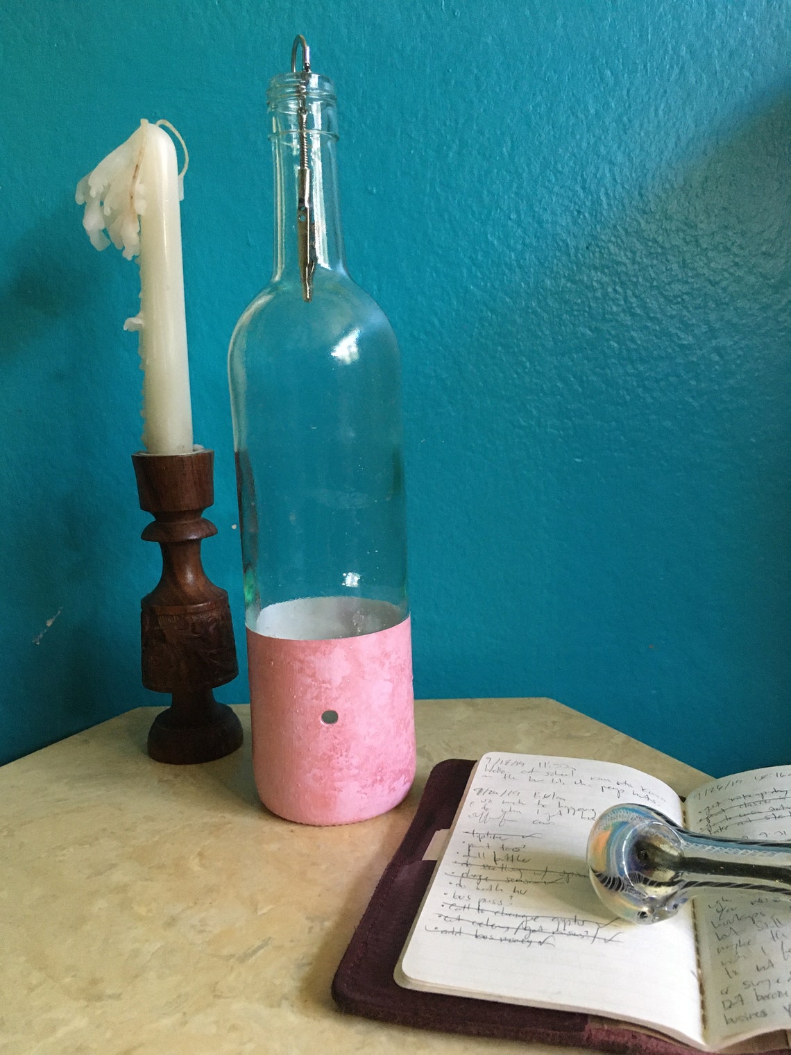 Smoking Incense Bottle | Pink/clear | Ashless Incense Holder | Perfect ...