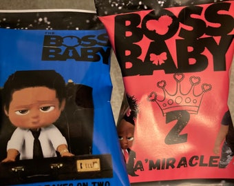 Boss Baby Chip Bag Template - Etsy