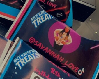 Custom Edible Cake Topper, Cupcake Topper, Oreo Topper, Rice Krispie ...