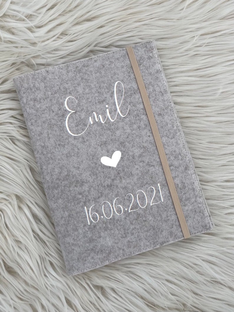 Personalisierte U-Heft-Hülle aus Filz Untersuchungsheft - Etsy