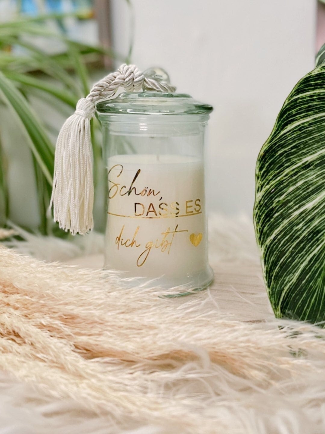 Personalisierte Kerze im Glas mit Spruch Freundin Liebe mit Namen LOVE ...