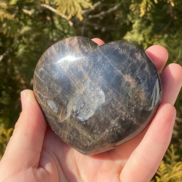 Moonstone Heart - Etsy