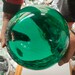 16.2kg297b Smooth Surface 24cm Big Tosca/tale Green Motifs Sphere Ball ...