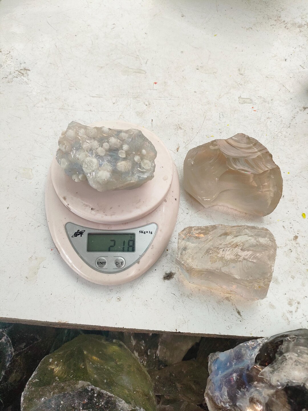 847gr/3pcs "special Shape Rare Opal Brown Blue White Big Egg" of Andara ...