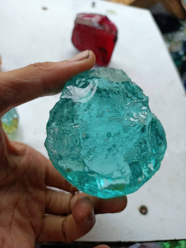 1.3kg(208b)6pcs "big Size Rare Colours Collection" of Andara Crystals ...