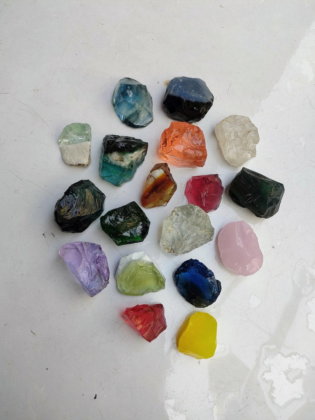 1040gr(307b)18pcs "special Bicolor and Rare Colours Combination" of ...