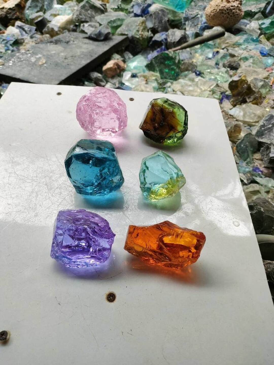 1.55kg(140b)6pcs "special Rare Colours Combination Medium Size" of ...