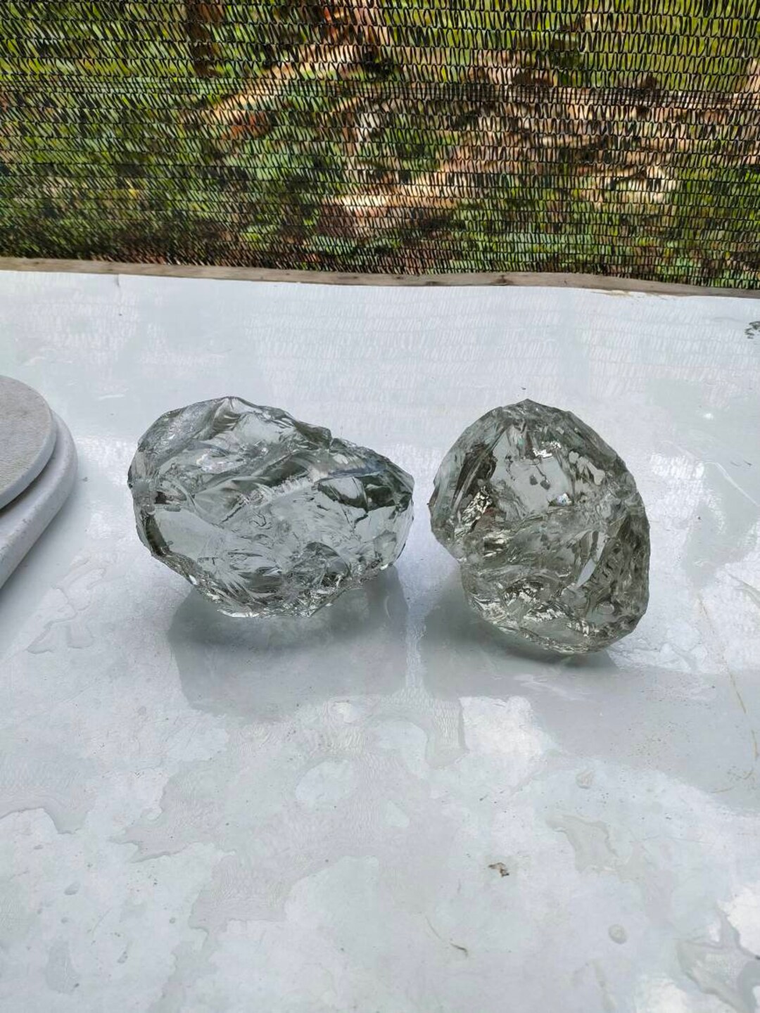 1.77kg(125b)2pcs "perfect Smooth Surface Clear Snowballs!! of Andara ...