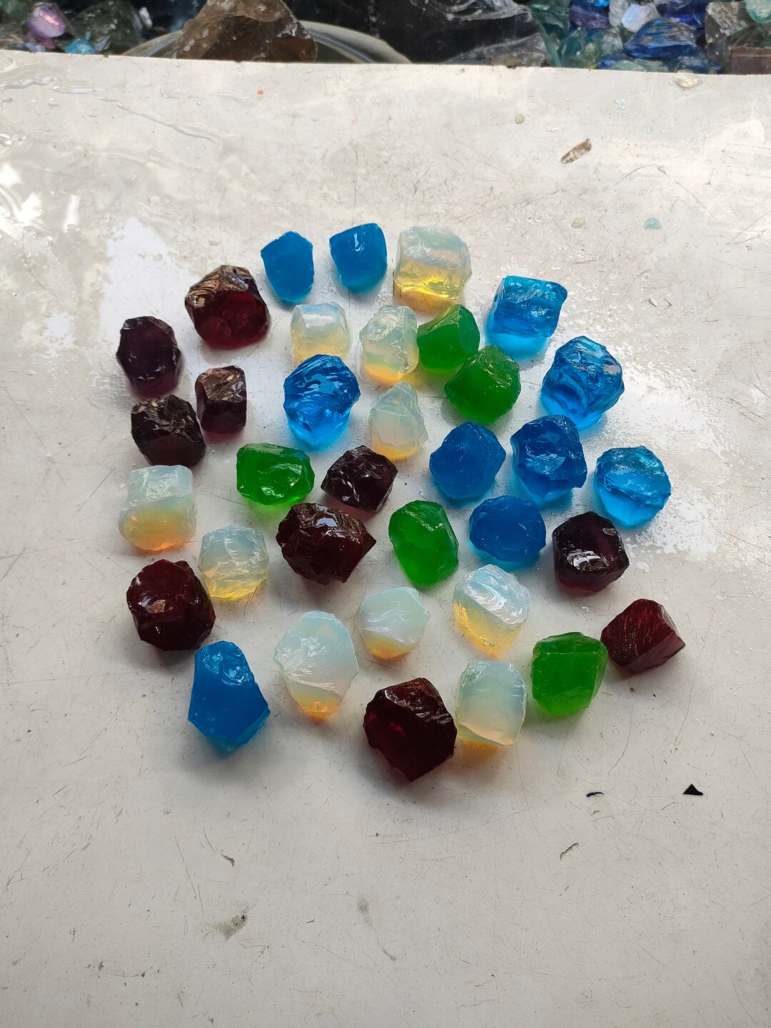 1kg(feb01)35pcs/6 Colours "special Rare Mix Combination Red" of Andara ...