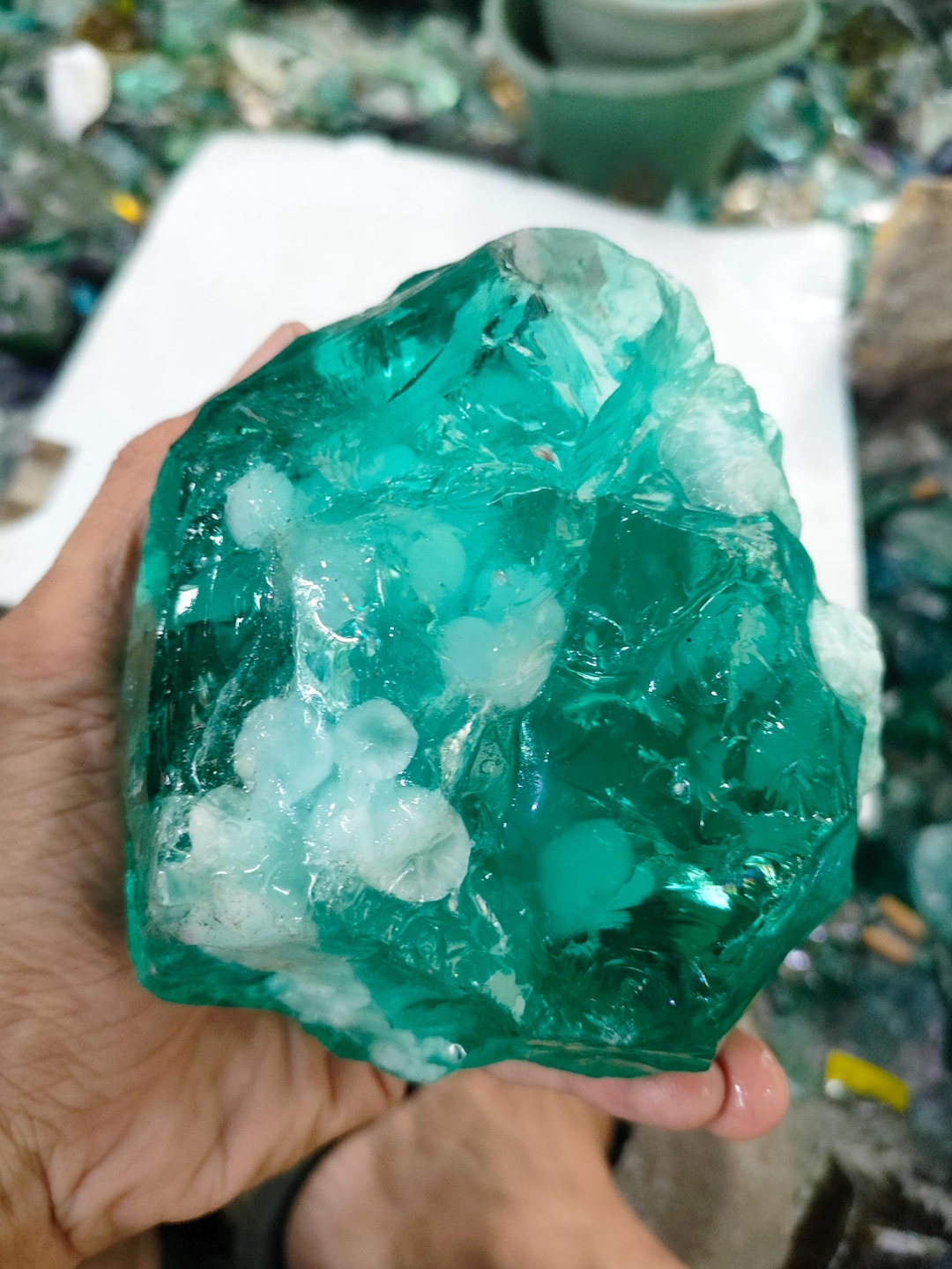 1530gr "special Rare Tosca Big Snow Balls of Andara Crystal Monatomic ...