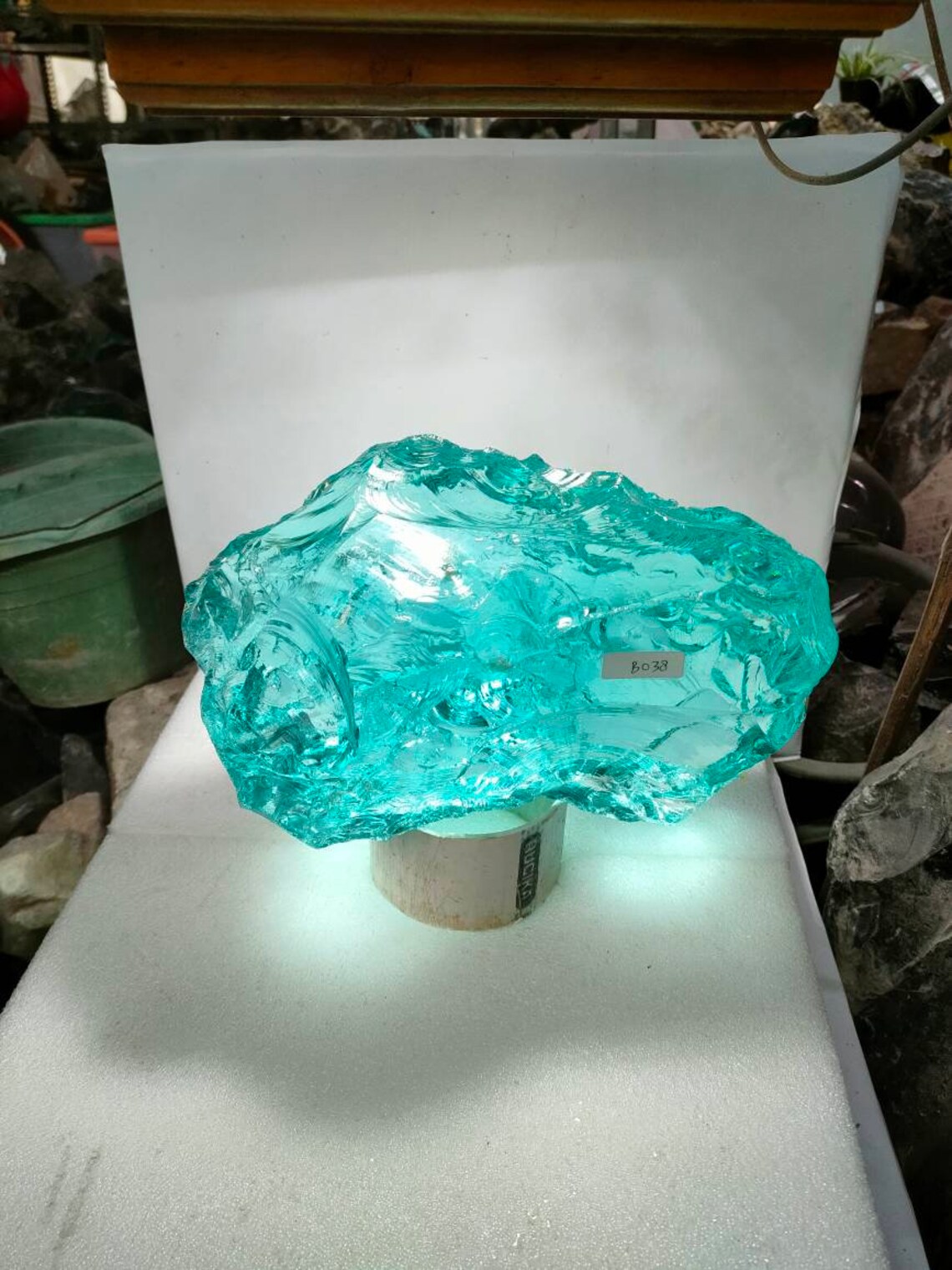 6.4kgb038 Perfect Peel off Skin Removed Aqua Blue of - Etsy