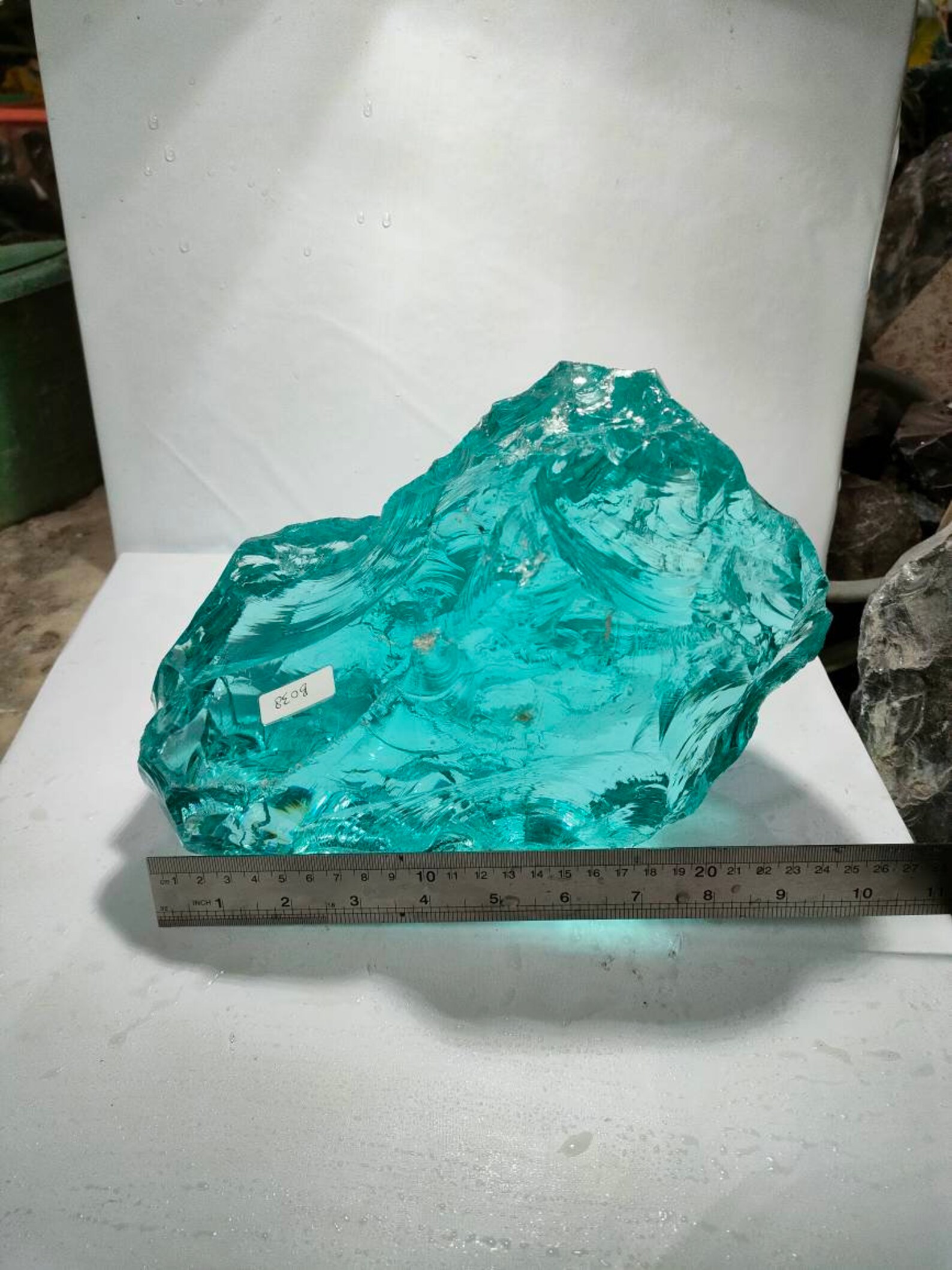 6.4kgb038 Perfect Peel off Skin Removed Aqua Blue of - Etsy