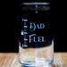 Dad Fuel Beer Can Glass, Mom Fuel Iced Coffee Cup With Lid and Straw ...
