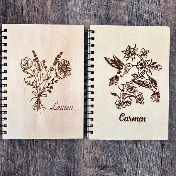 Wood Notebook - Etsy