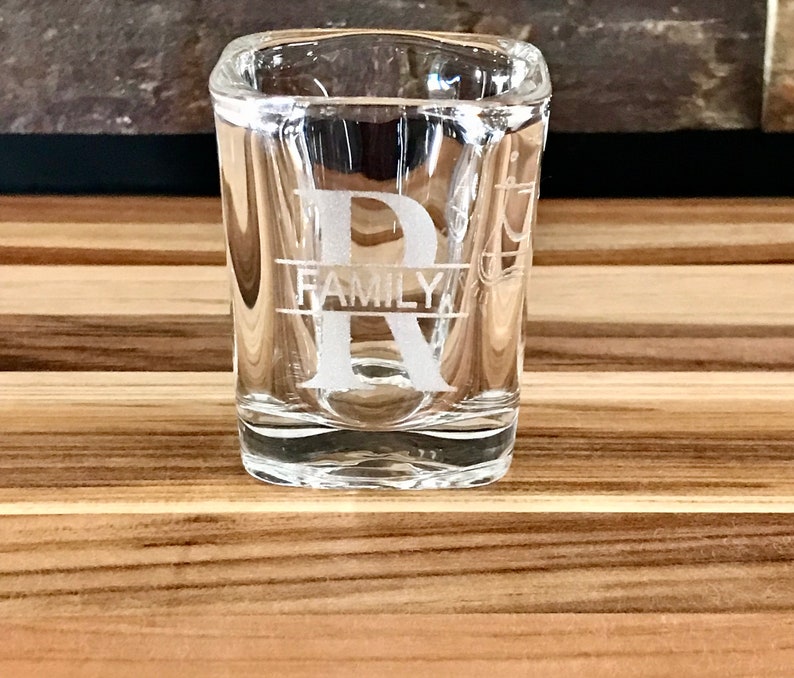 Square Engraved Shot Glass Personalized Shot Glass 2 Oz - Etsy
