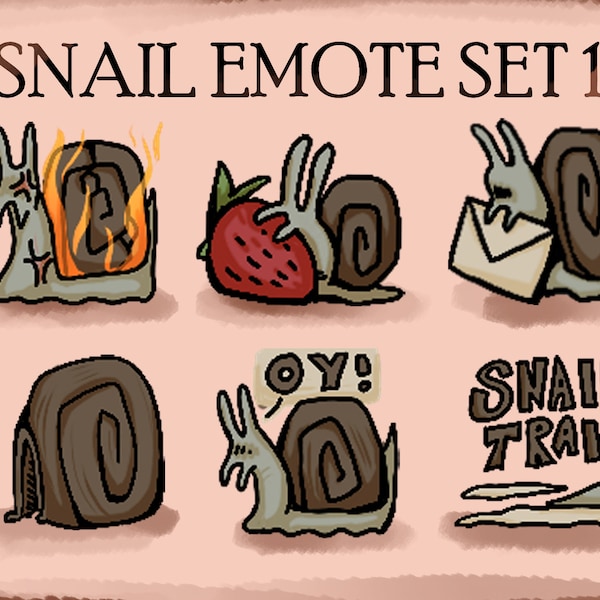 Twitch Snail Emote - Etsy