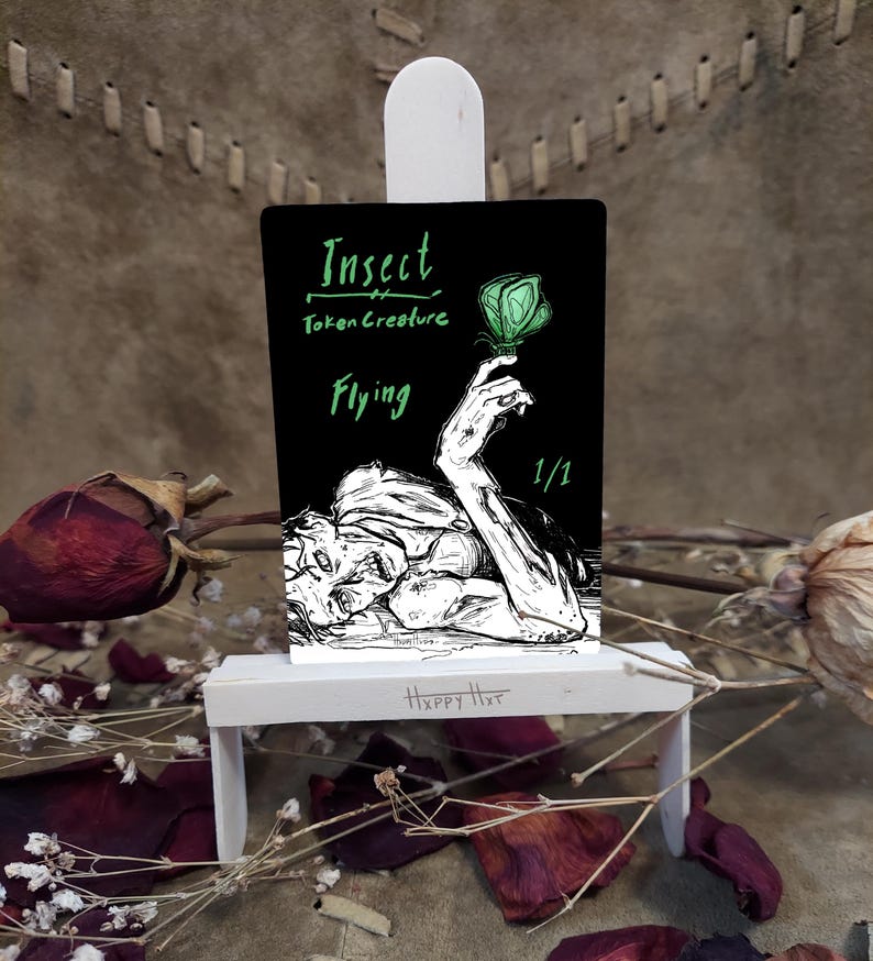 Insect MTG Token - White, Green, Green and Black | Magic the Gathering ...