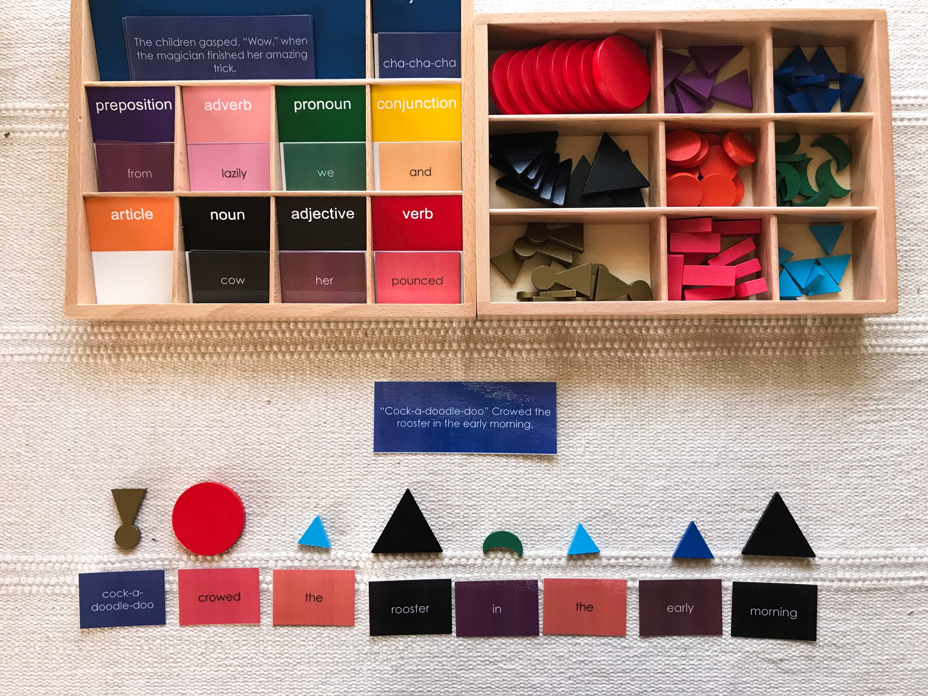 Montessori Grammar Box Bundle Alle 8 Grammar Box Kartenmaterialien ...