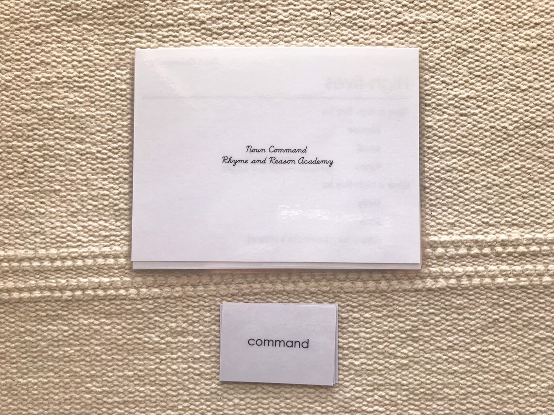 Noun Command Cards Montessori Grammar Box 2 Printable Etsy noun-command-cards-montessori-grammar-box-2-printable-etsy