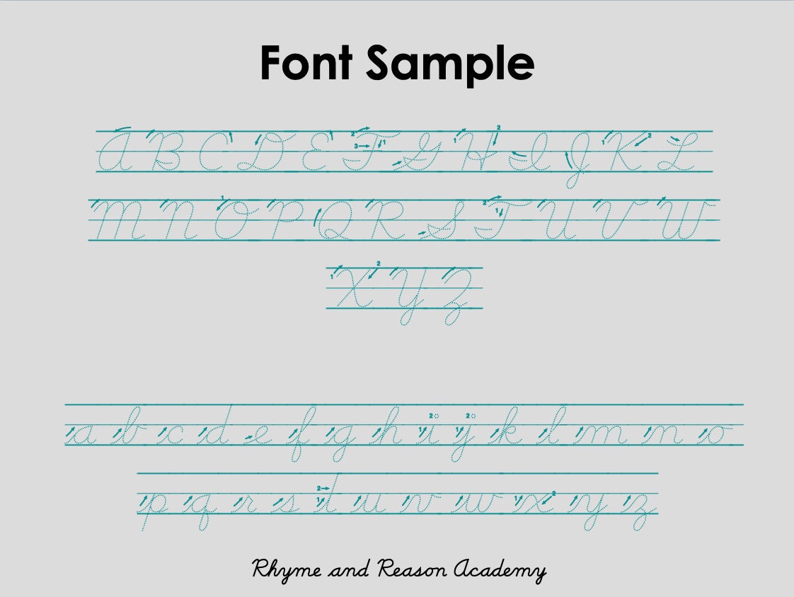 Learn Cursive BUNDLE Uppercase and Lowercase Letters Printable Cursive ...