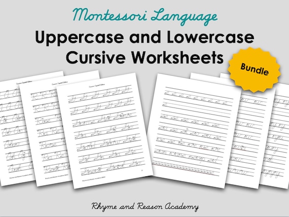Learn Cursive BUNDLE Uppercase and Lowercase Letters | Etsy