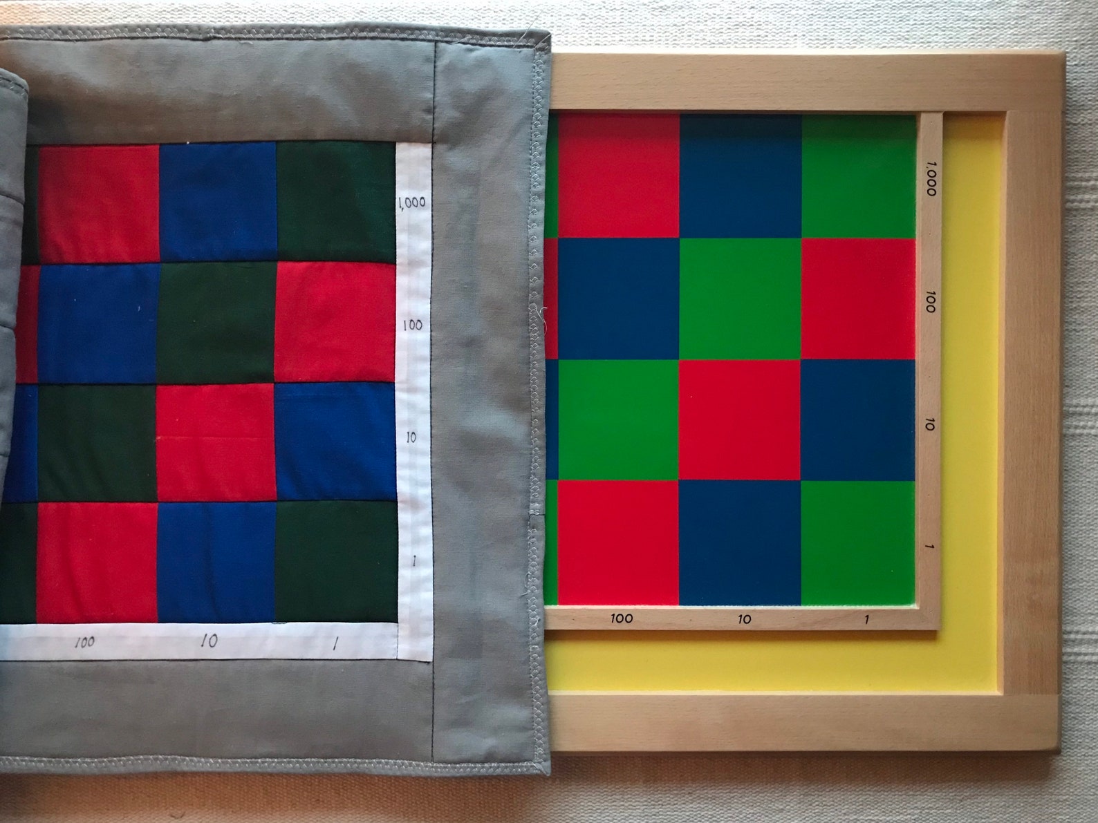 DIY Quilted Checkerboard, Montessori Math Mat, Digital Download PDF ...