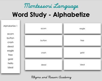 Word Contractions CURSIVE Montessori Language (Download Now) - Etsy