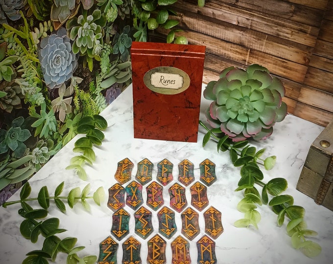 Rune Divination Set With Guidebook and BOS Page - Etsy