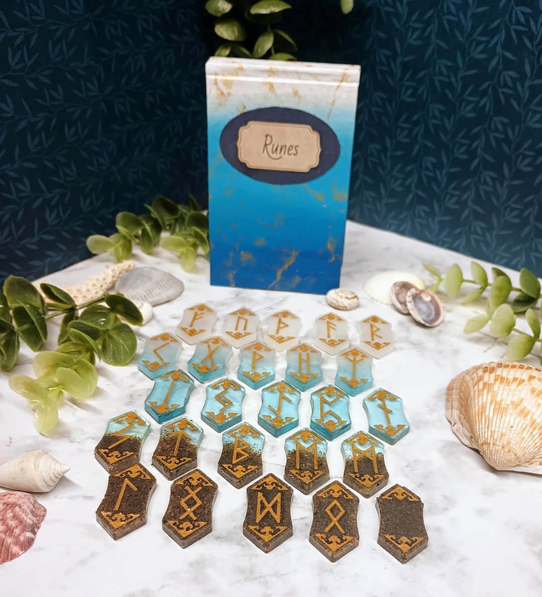Rune Divination Set With Book and BOS Page - Etsy