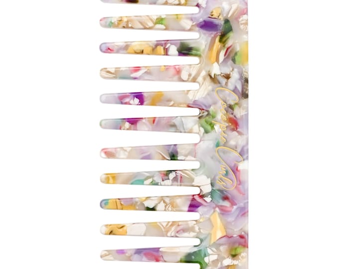 Comb for Hair Curly Hair Natural Hair Floral Women’s Hair Accessory ...