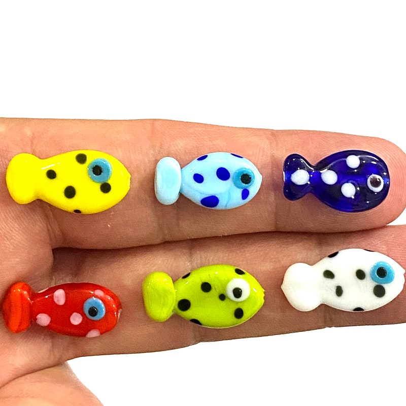 Glass Fish Beads - Etsy