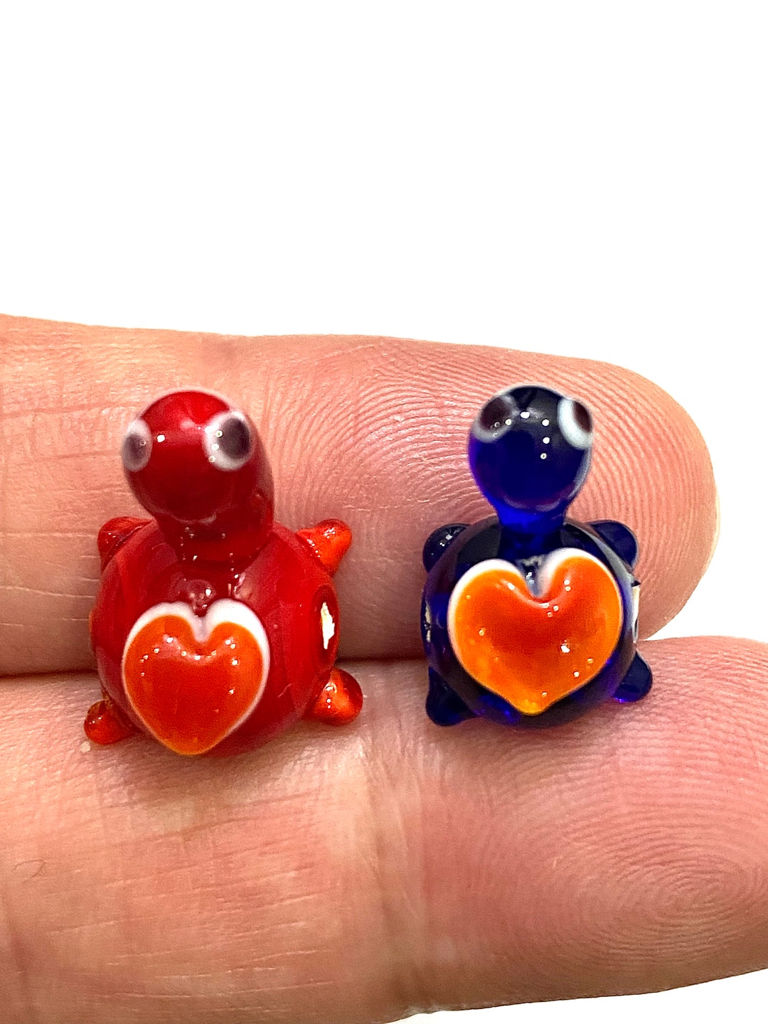 Handblown Murano Glass Turtle Beads: Lampwork DIY Jewelry (13x21mm) - Etsy
