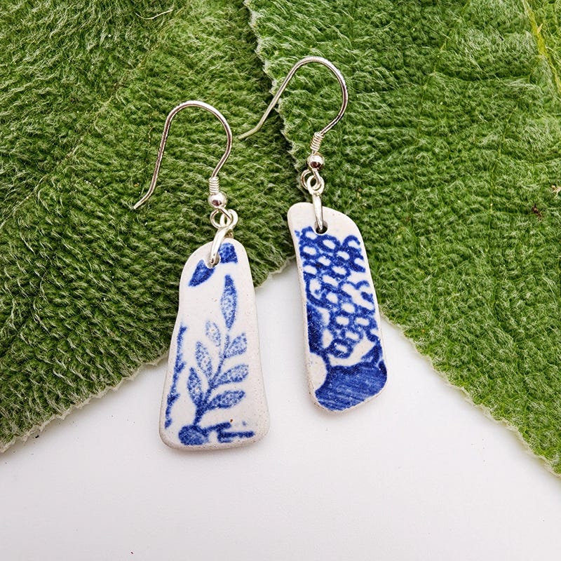 Pottery Earrings - Etsy